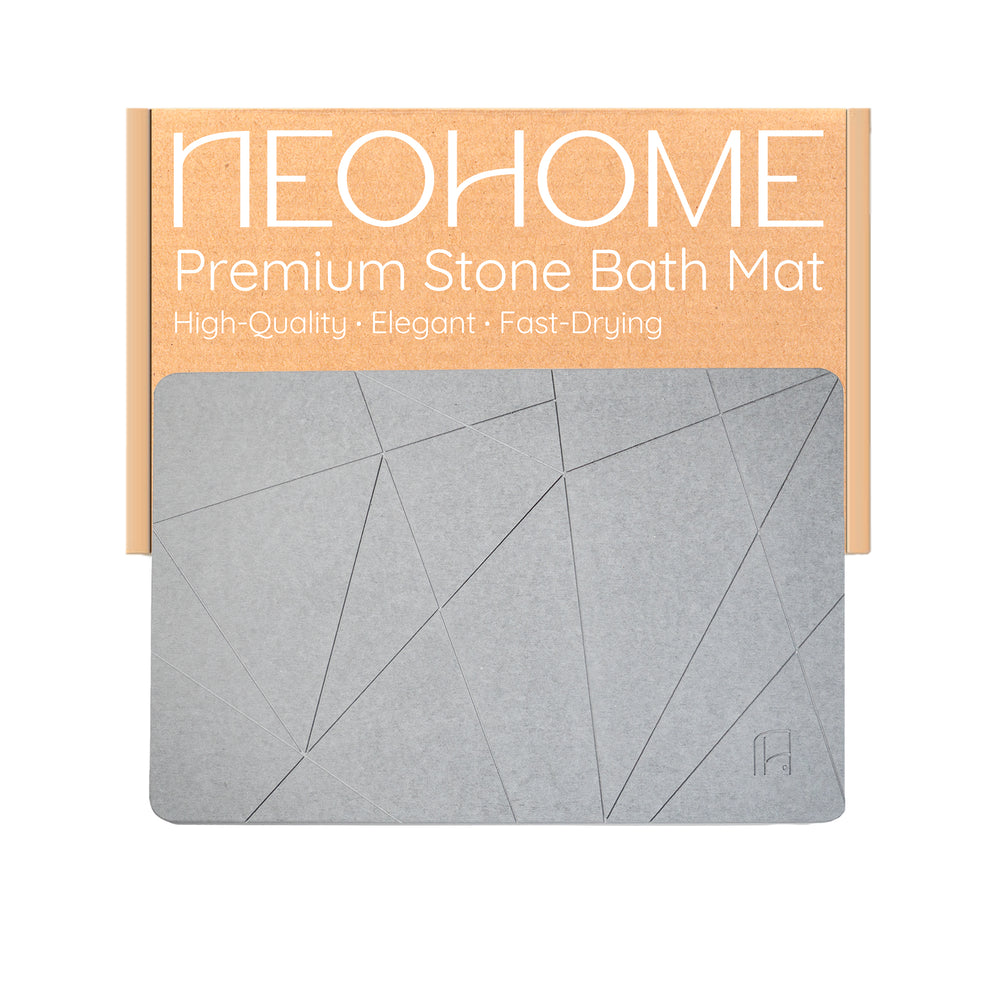 NeoHome Tapete de Baño de Piedra | Antideslizante y Absorbente | Secado ...